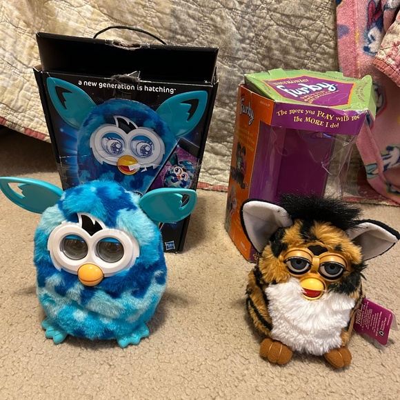 Furby | Toys | 2 Furbys Blue And Tiger | Poshmark
